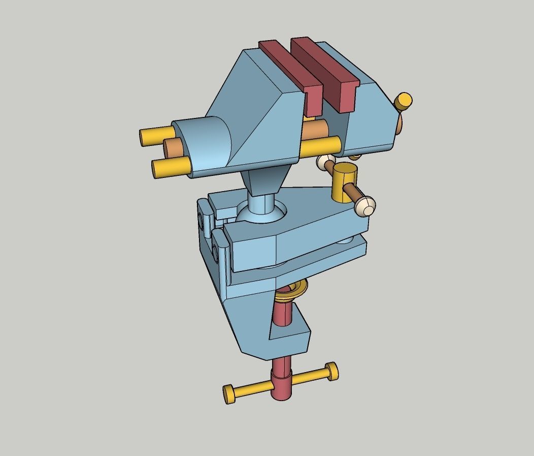 Rotary vise 3D model | CGTrader