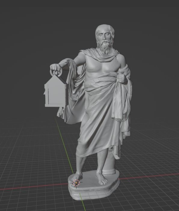 Diogenes statue 3D model 3D printable | CGTrader