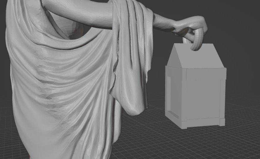 Diogenes statue 3D model 3D printable | CGTrader