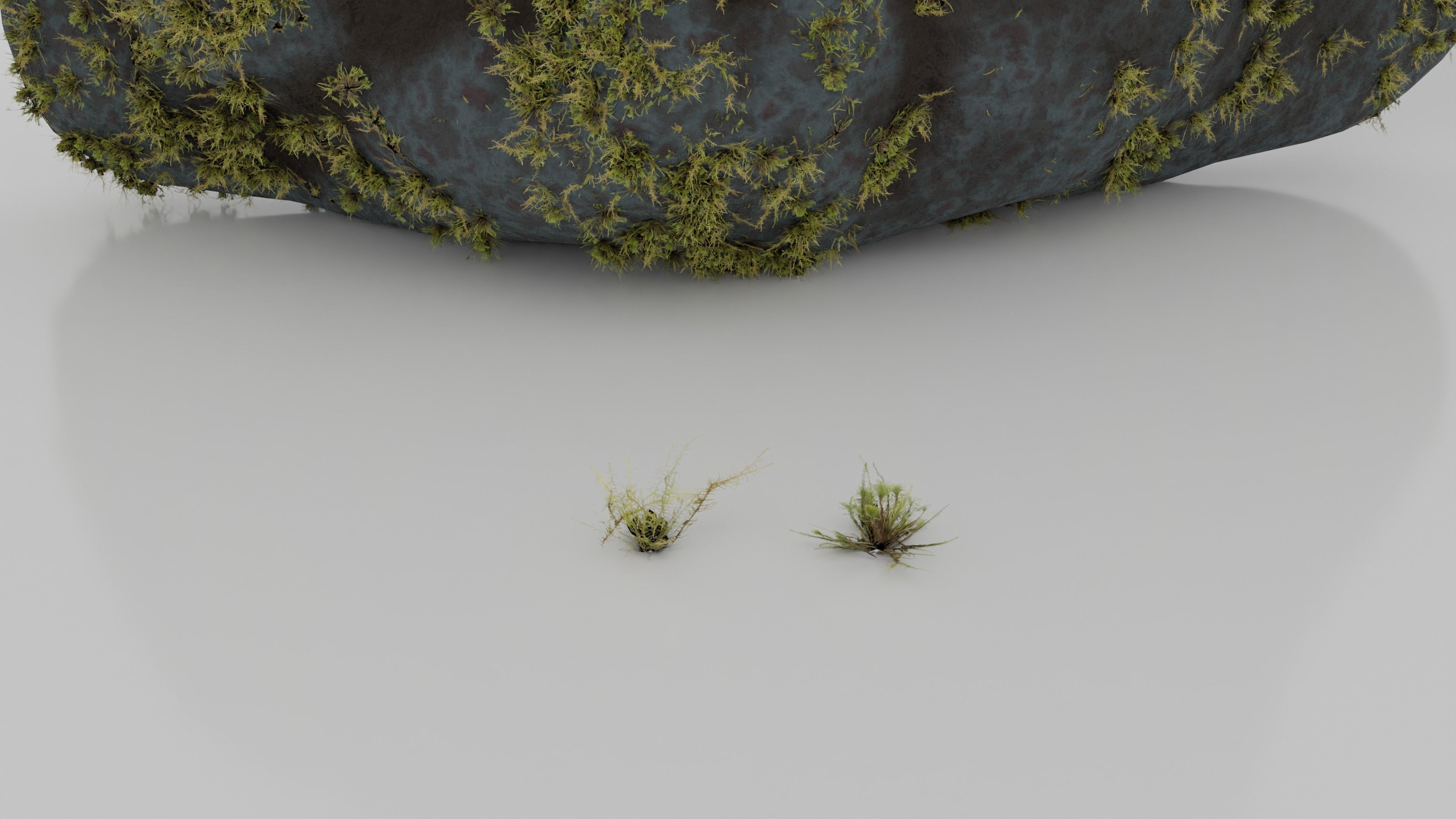 3D model Set of stones with moss VR / AR / low-poly | CGTrader