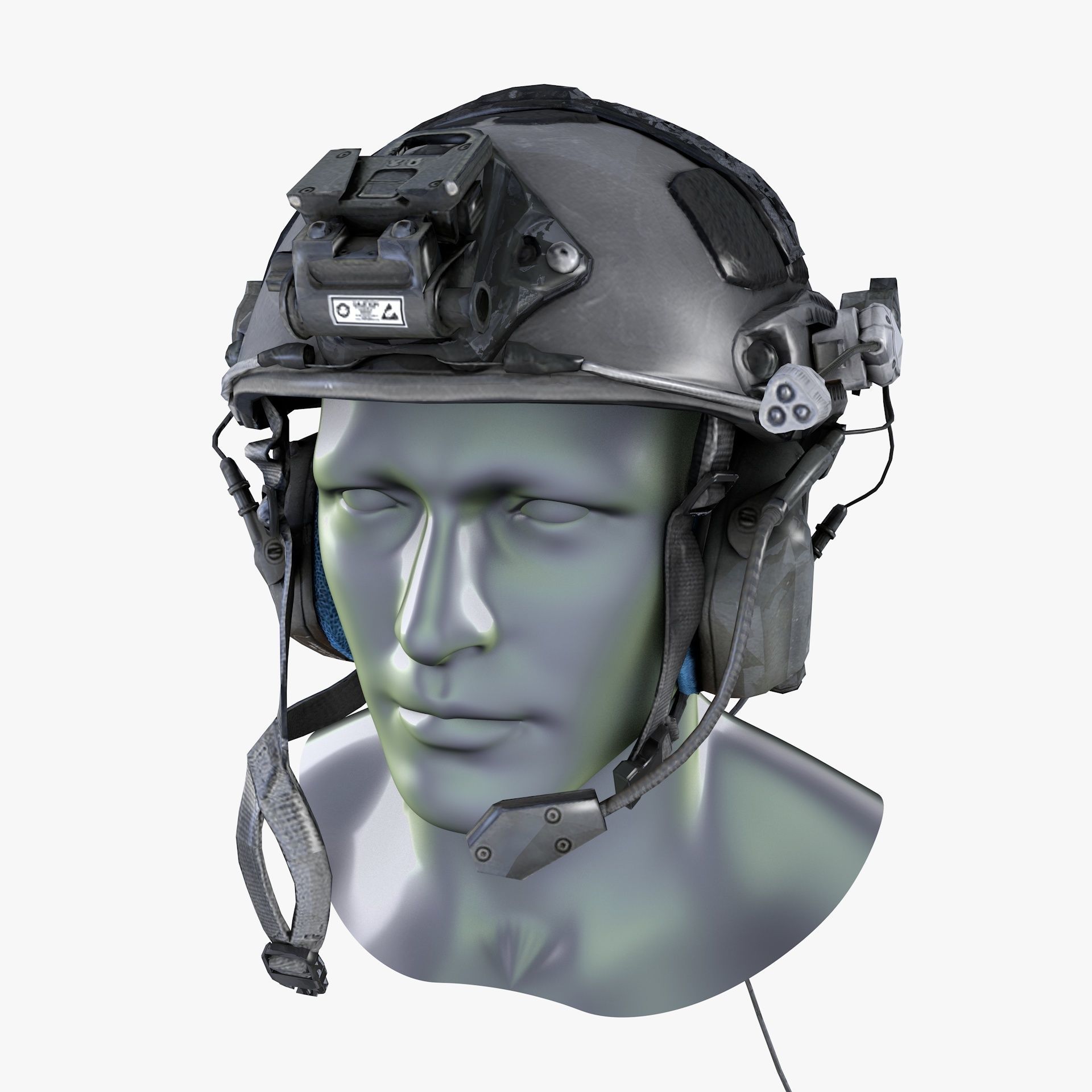 3D model US Military Helmet Low Poly VR / AR / low-poly | CGTrader