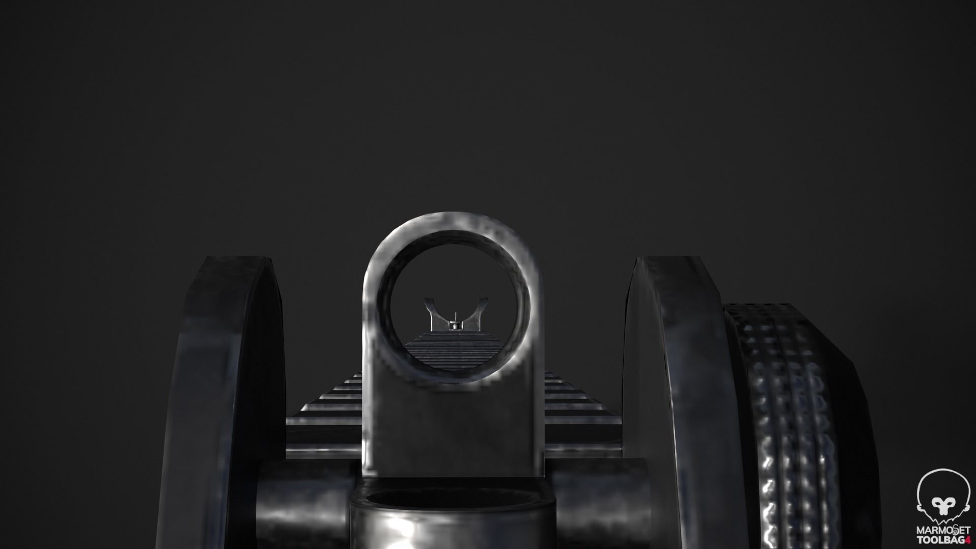 3D model SA58 OSW Para Game-Ready PBR Model VR / AR / low-poly | CGTrader