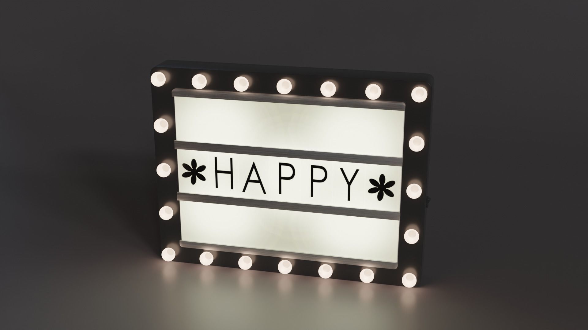 Lightbox with Lamps 3D model | CGTrader