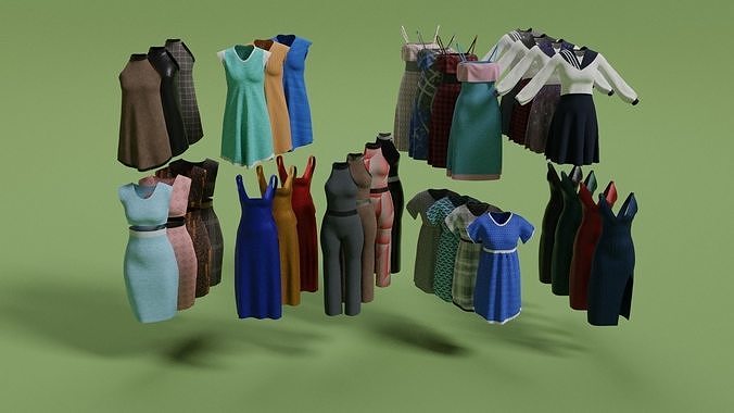 3D model Clothes asset n1 to n9 VR / AR / low-poly | CGTrader