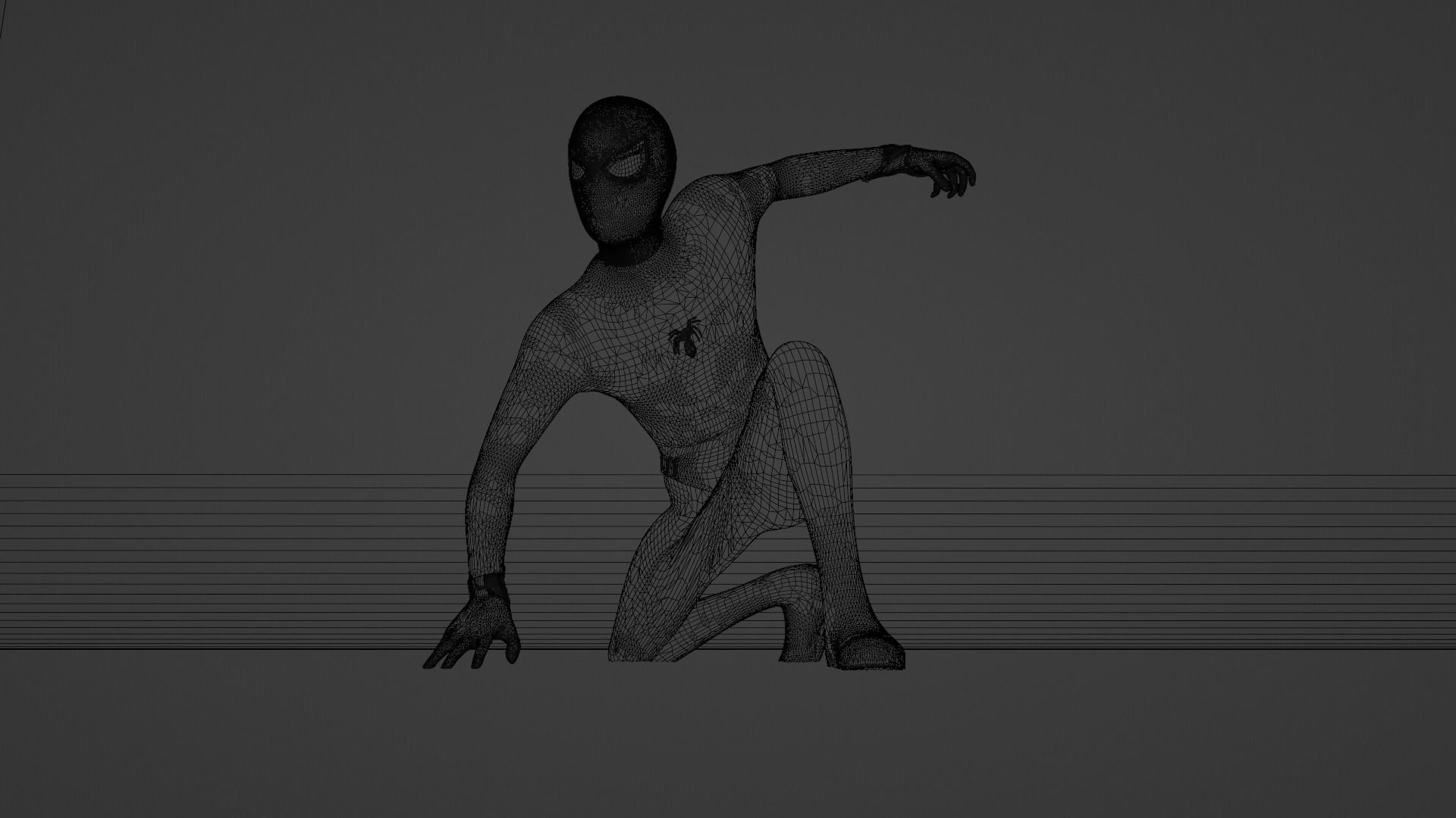 Spider-Man Civil War Prototype Suit 3D model rigged | CGTrader