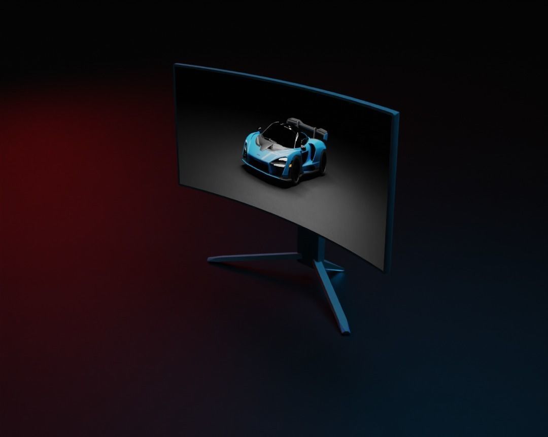 Gaming Monitor 3d Model free VR / AR / low-poly 3D model | CGTrader