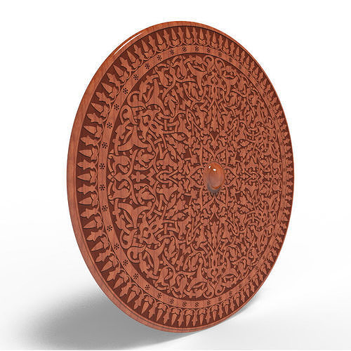 Wall panel stylized as Arabian Shield 3D model | CGTrader