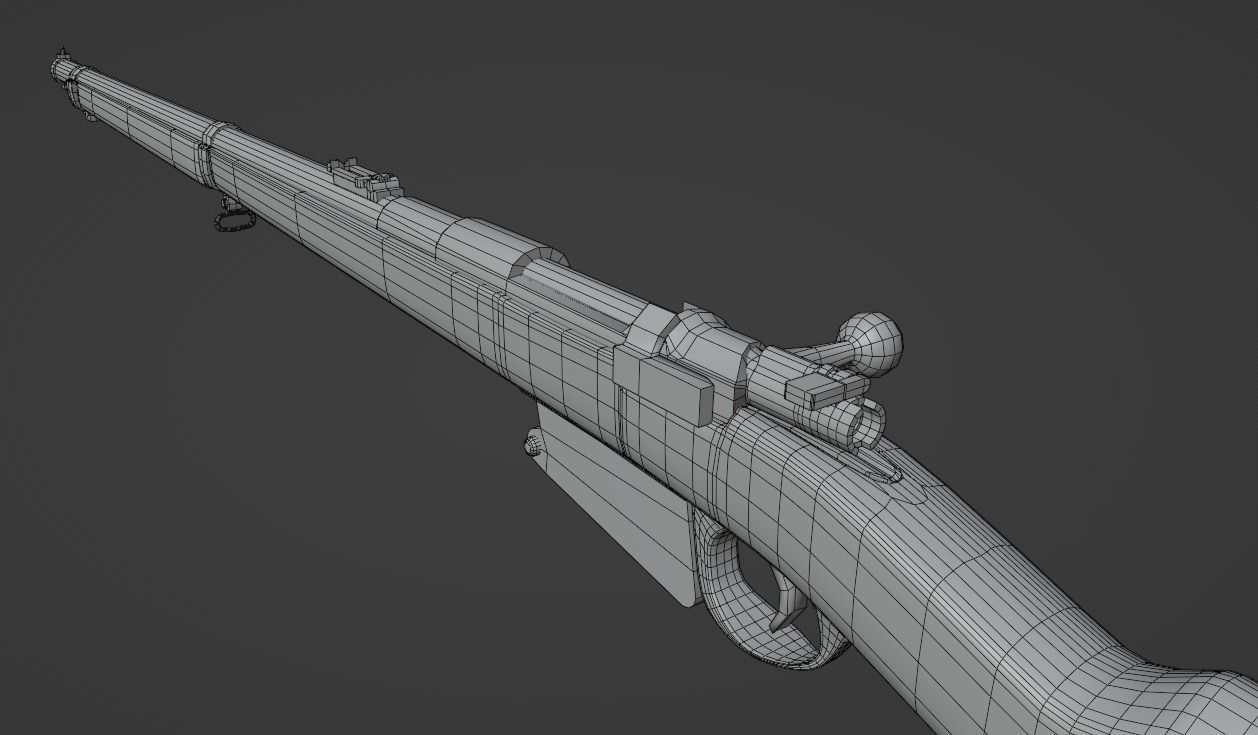 3D model Mauser model 1889 VR / AR / low-poly | CGTrader