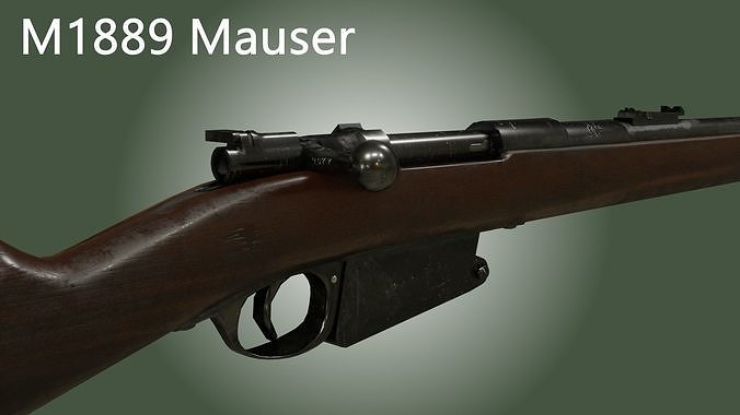 3D model Mauser model 1889 VR / AR / low-poly | CGTrader