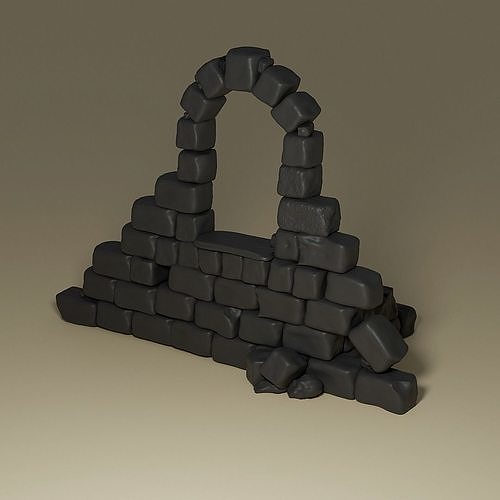 warhammer 40k ruin wall terrain free 3D model 3D printable | CGTrader