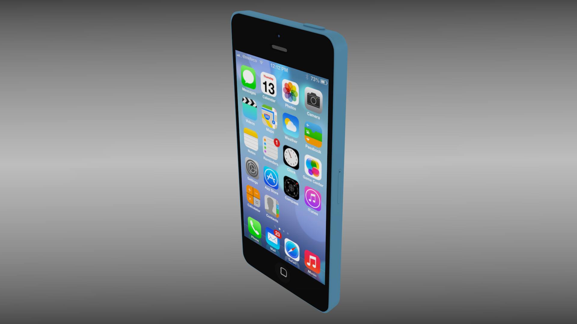 Iphone 5 collection different colored iphones 3D model | CGTrader