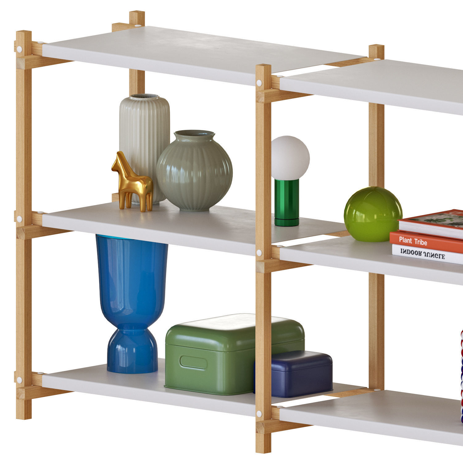 HAY WOODY SHELVING LOW 3D model | CGTrader