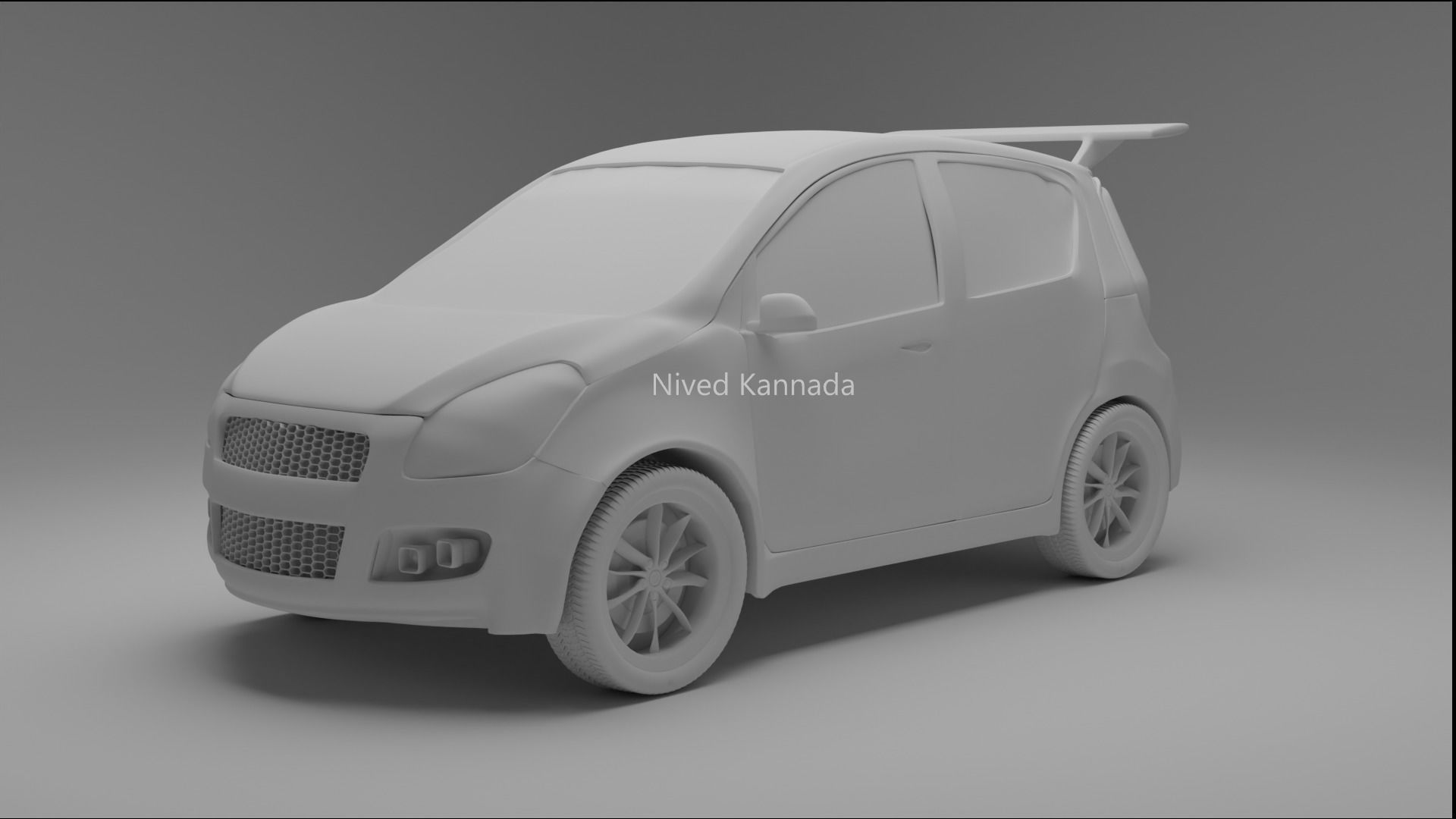 3D model Ritz Sport Edition Car Hatchback Rigged and Ready for ...
