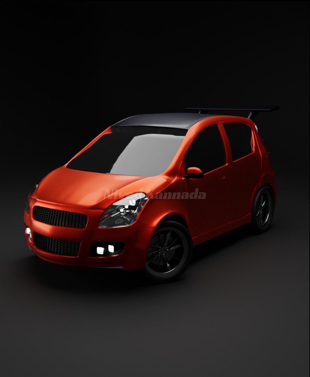 3D model Ritz Sport Edition Car Hatchback Rigged and Ready for ...