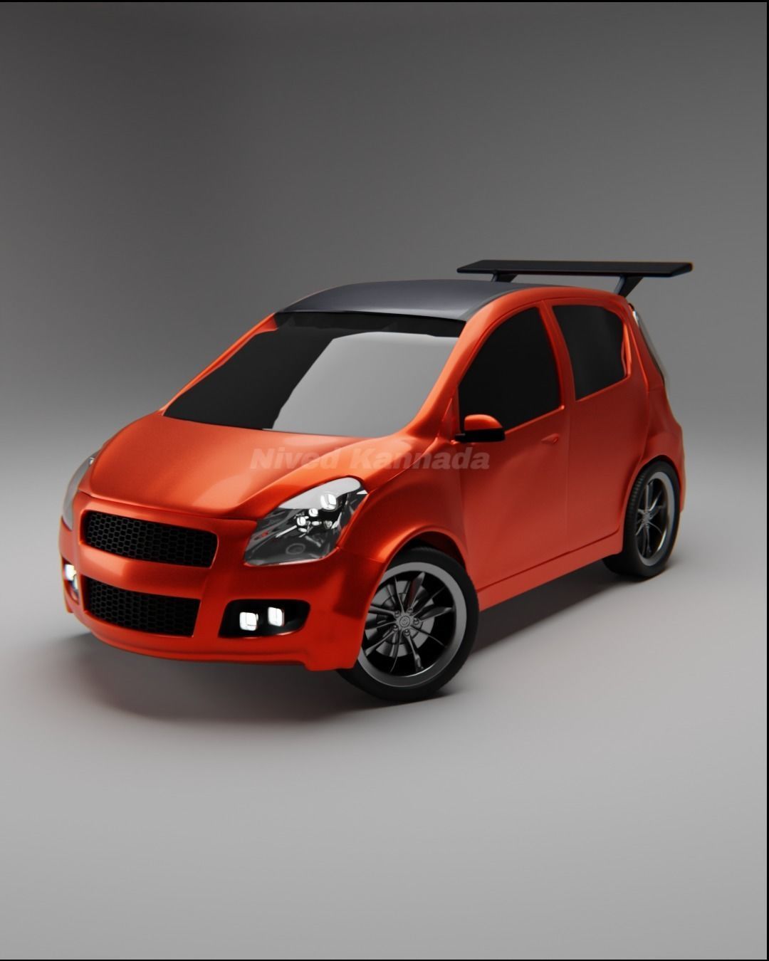 3D model Ritz Sport Edition Car Hatchback Rigged and Ready for ...