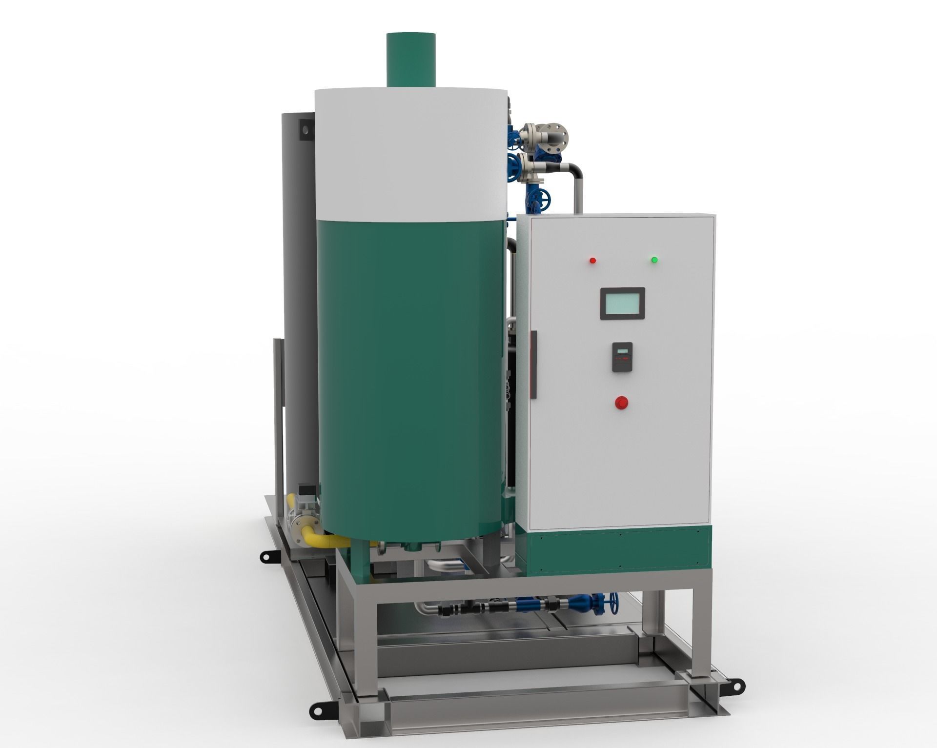 FIRED STEAM GENERATOR SKID 3D model | CGTrader