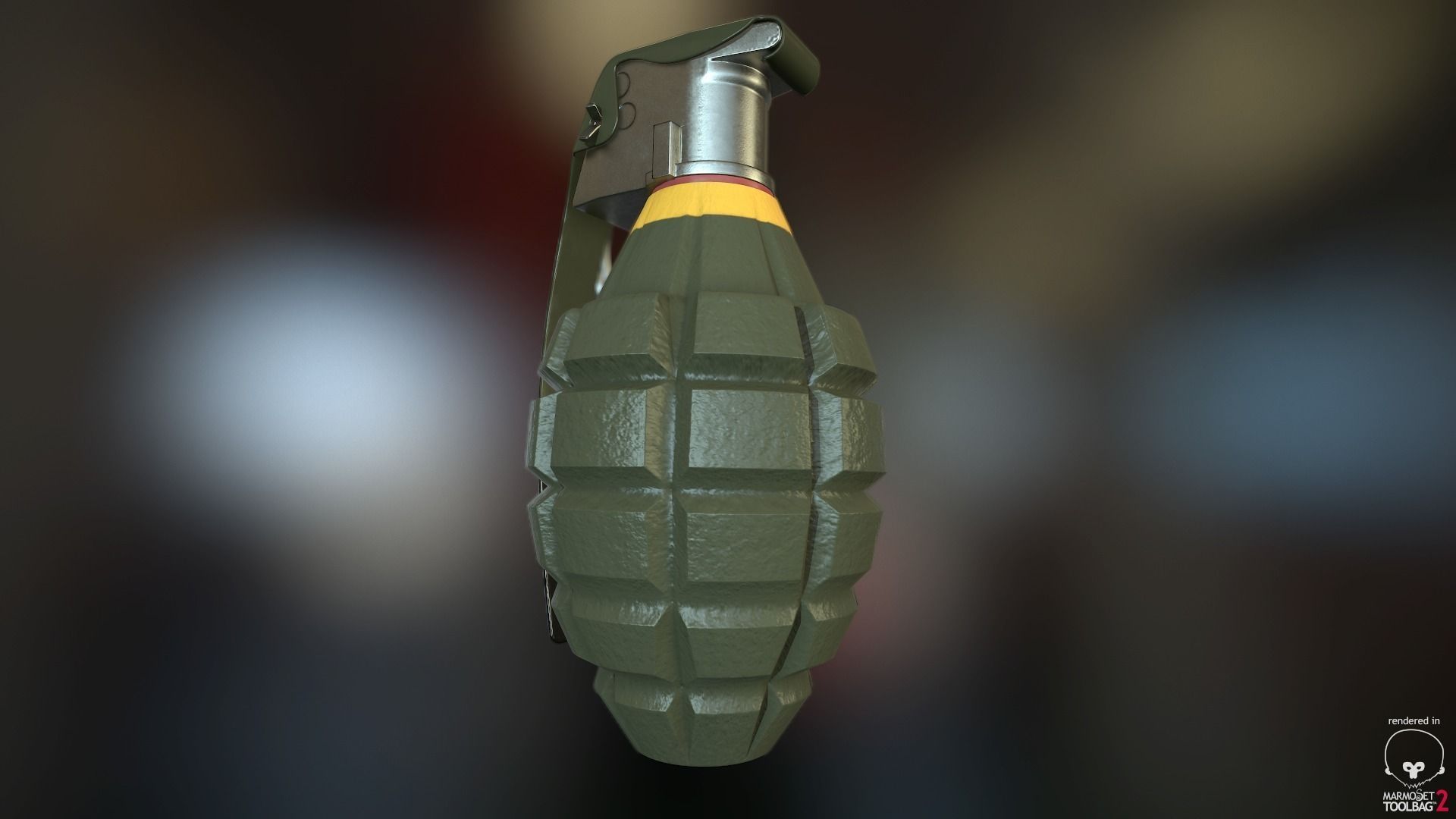 3D model MK2 Pineapple Fragmentation grenade VR / AR / low-poly | CGTrader