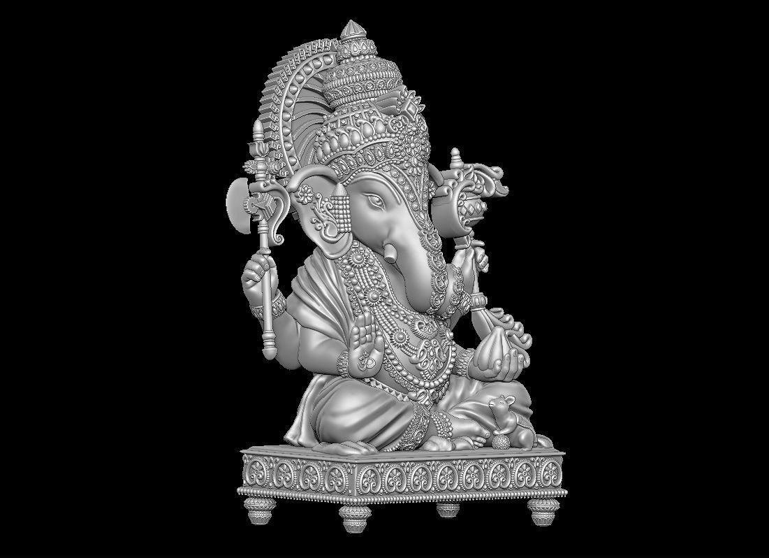 Ganesha statue of 3D model 3D printable | CGTrader