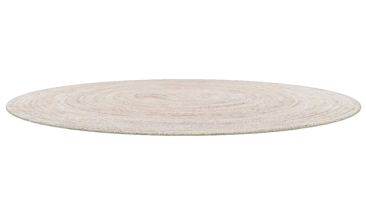 Round raffia carpet 3D model | CGTrader
