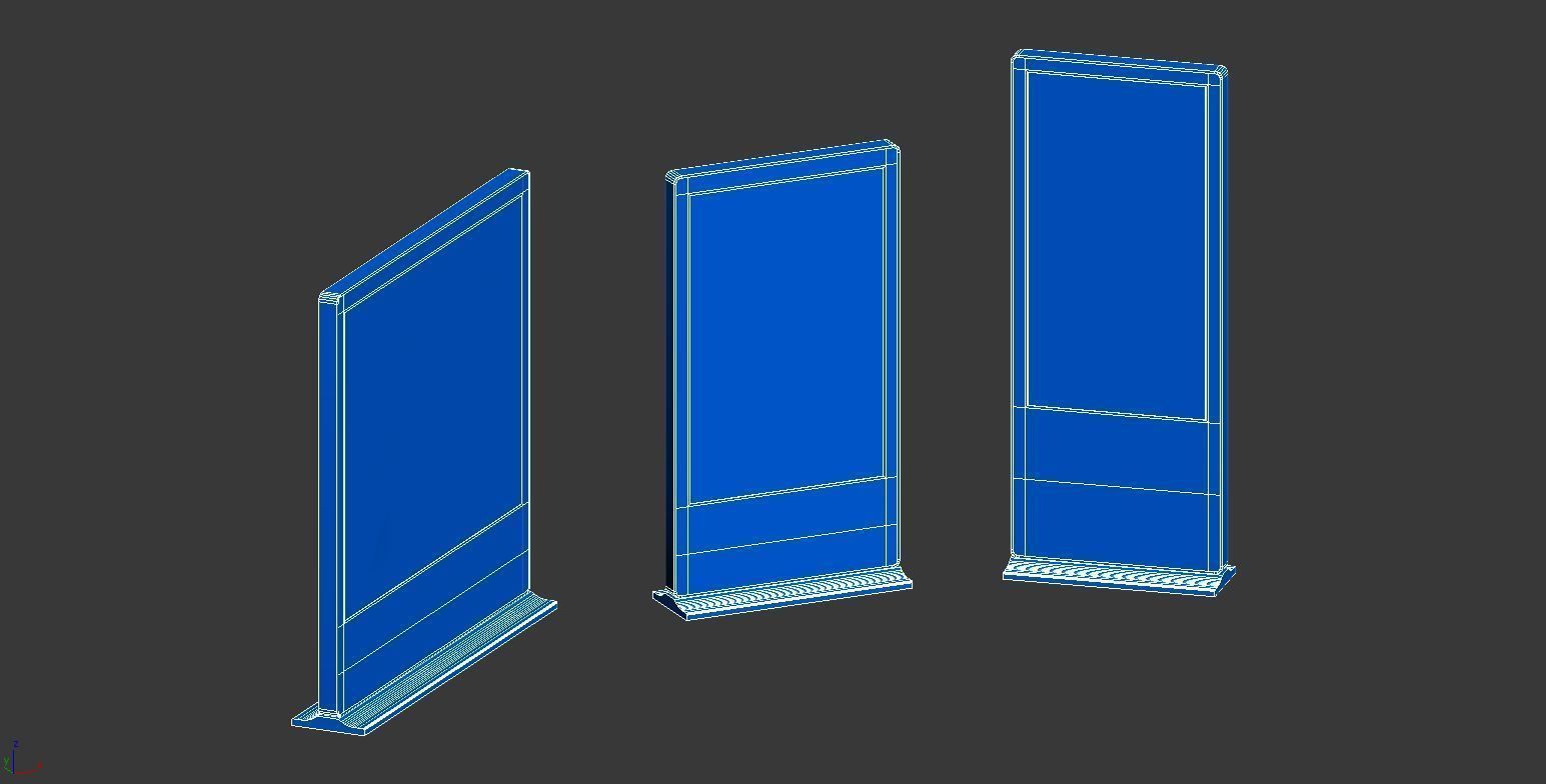 Digital Signages 3D model | CGTrader