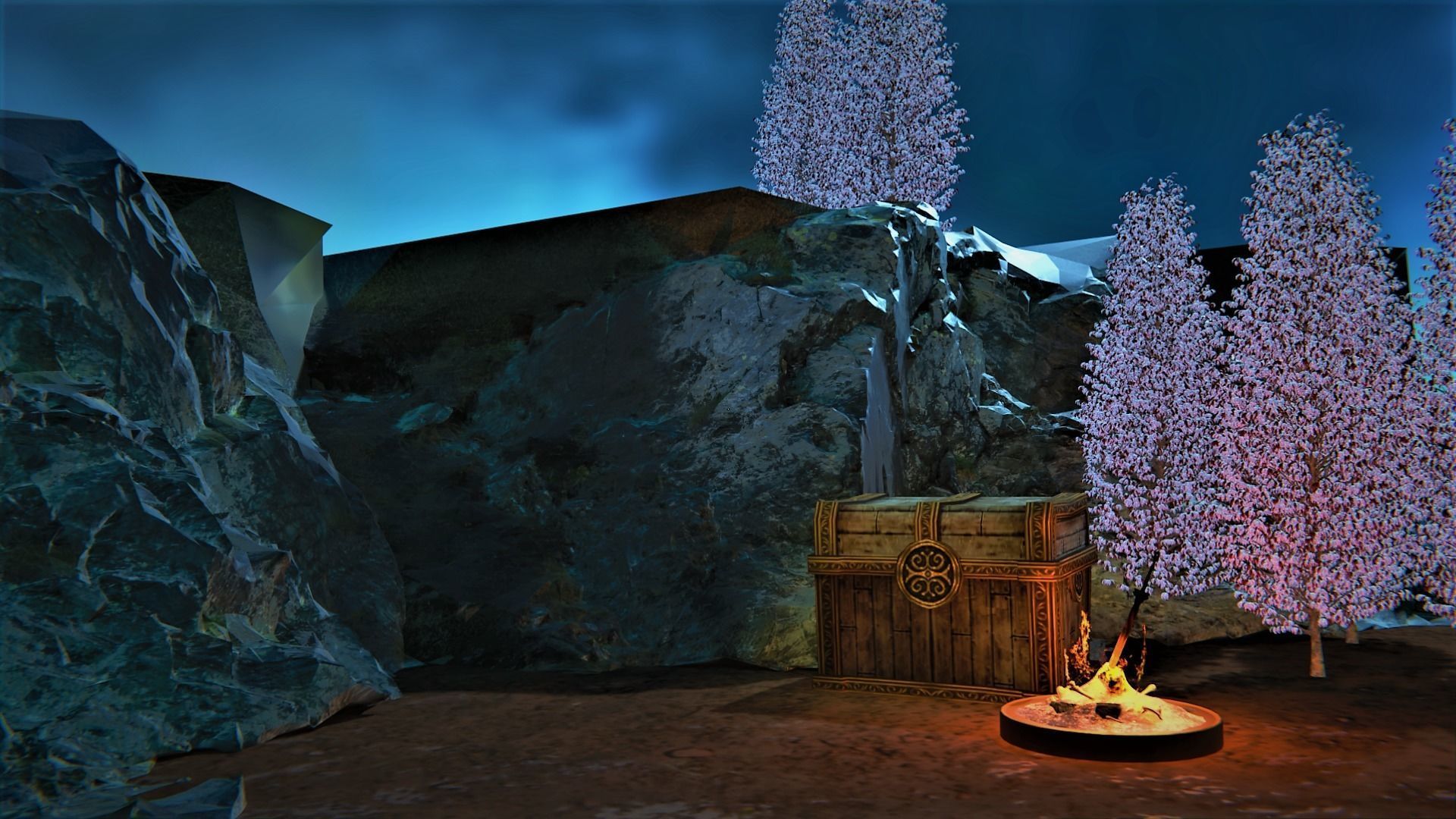 Night Jungle Scene 3D model | CGTrader