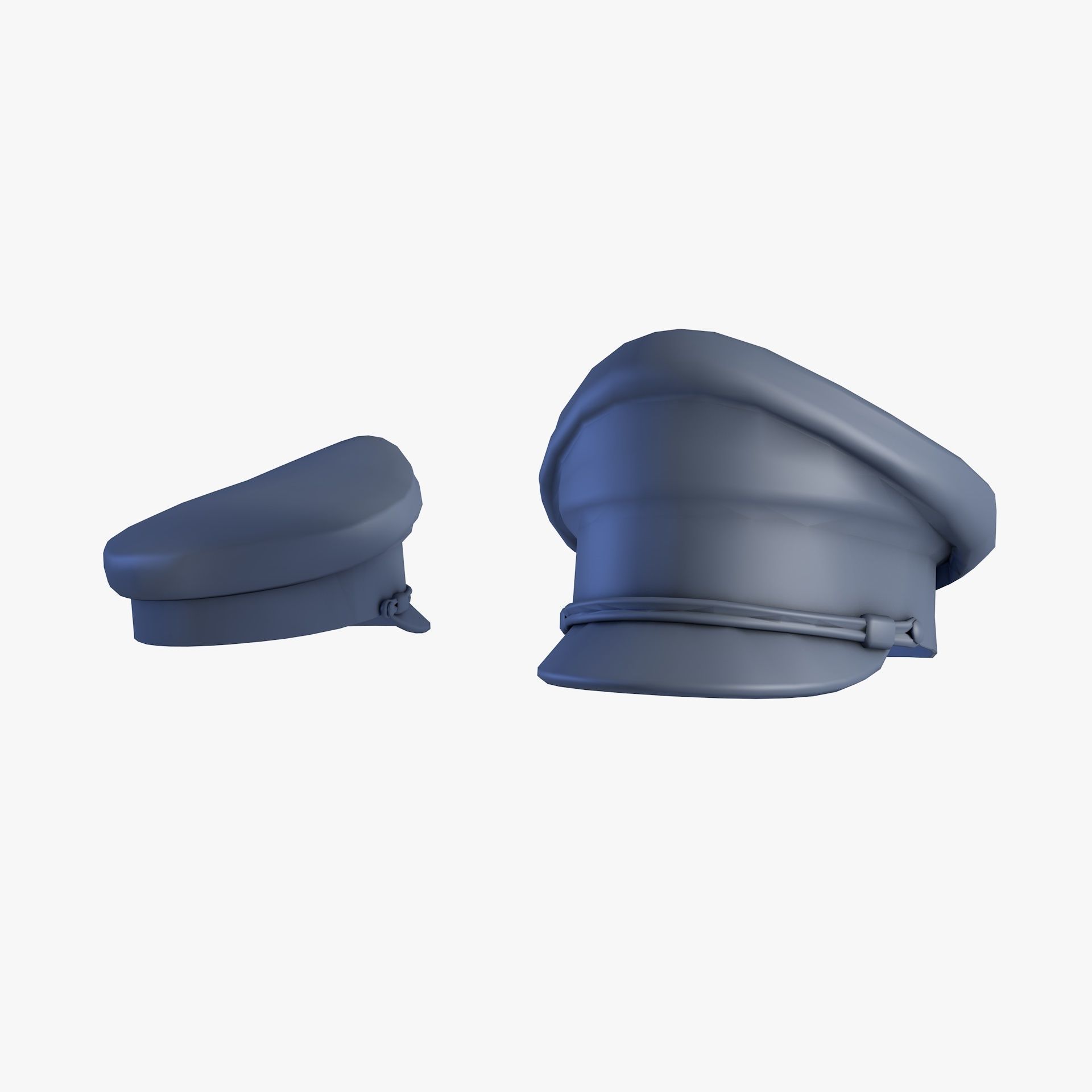 3D model WWII SS German Officer Cap Low Poly VR / AR / low-poly | CGTrader