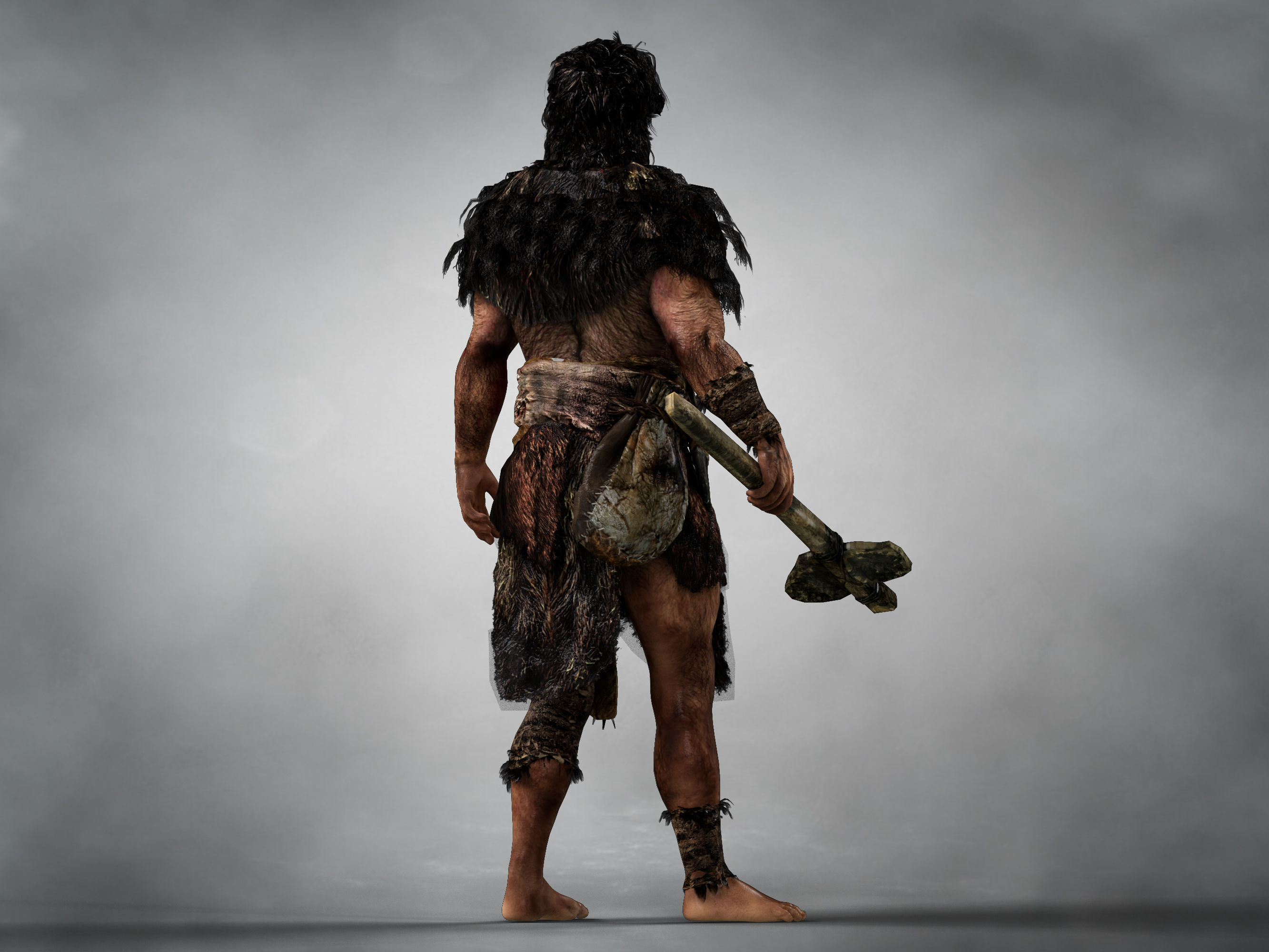 3D model Caveman VR / AR / low-poly rigged | CGTrader
