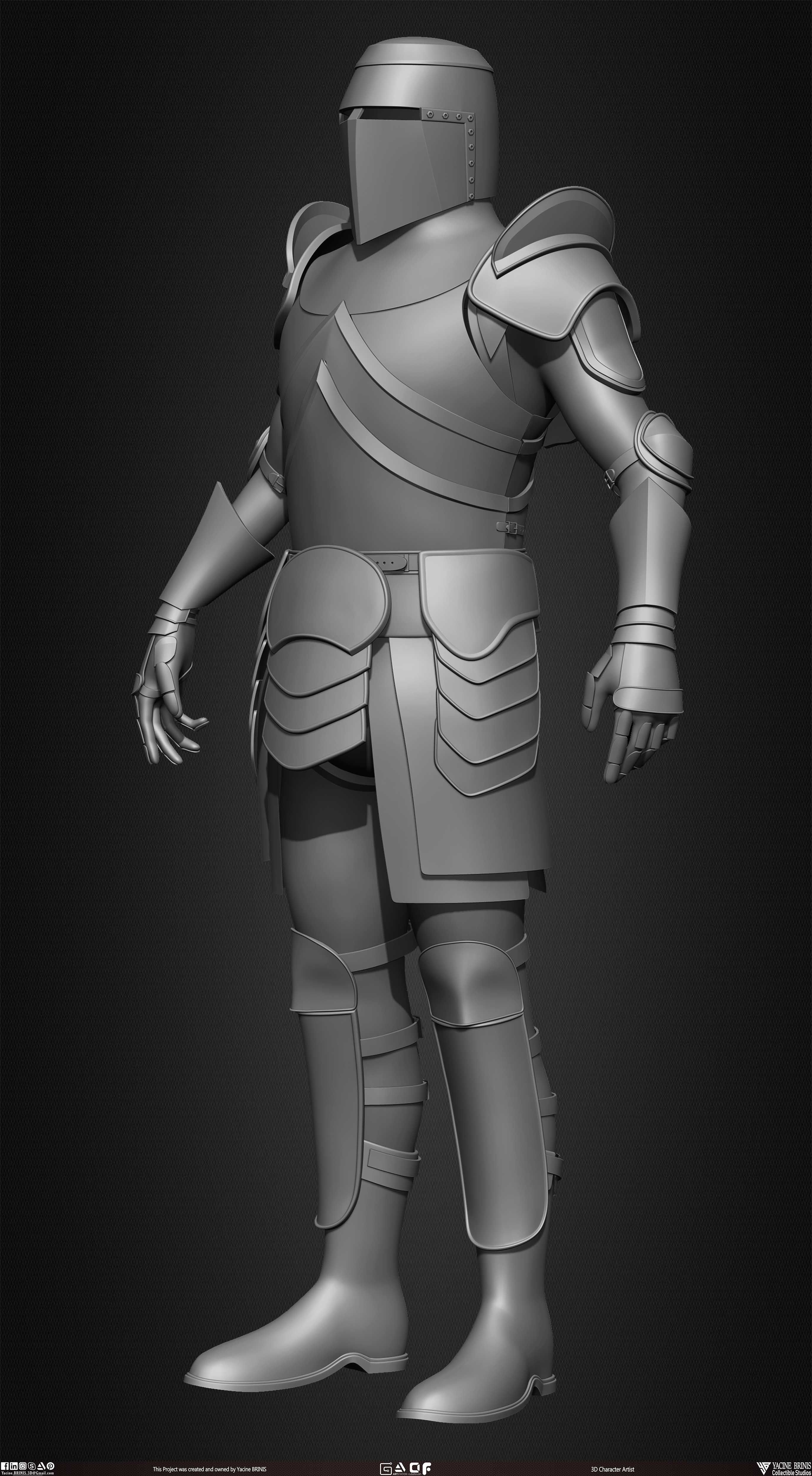 3D model 30 Armor Suit Kitbash Vol 06 VR / AR / low-poly | CGTrader