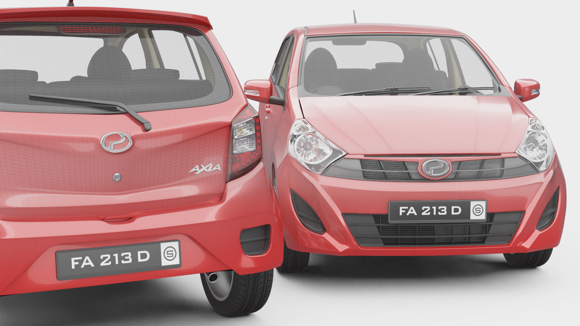 Perodua Axia 3D model | CGTrader