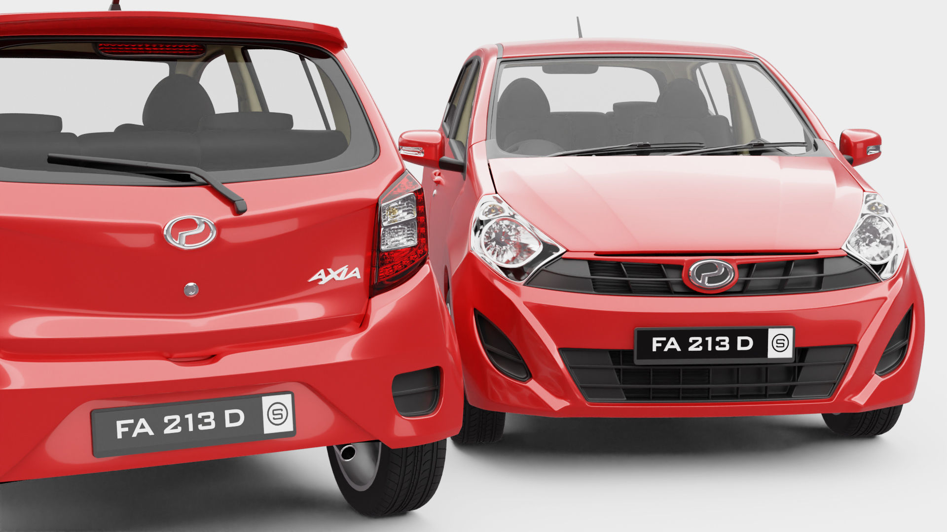Perodua Axia 3D model | CGTrader