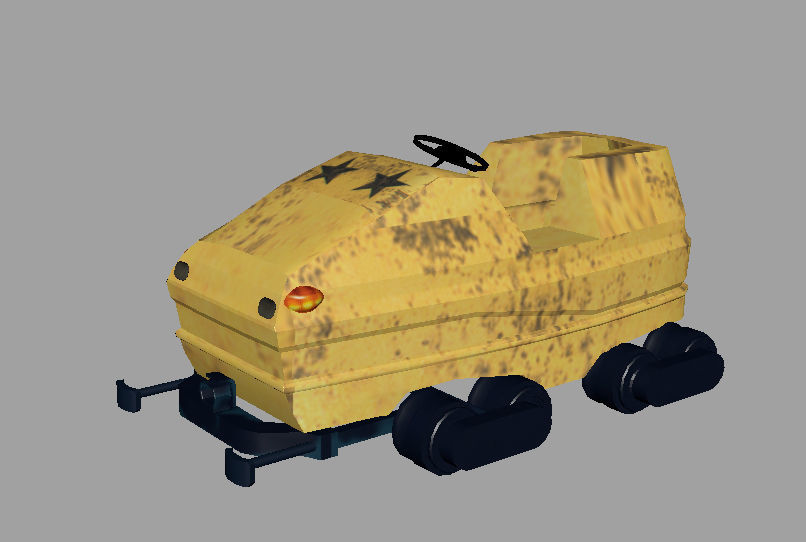 Coaster cart 3D model | CGTrader