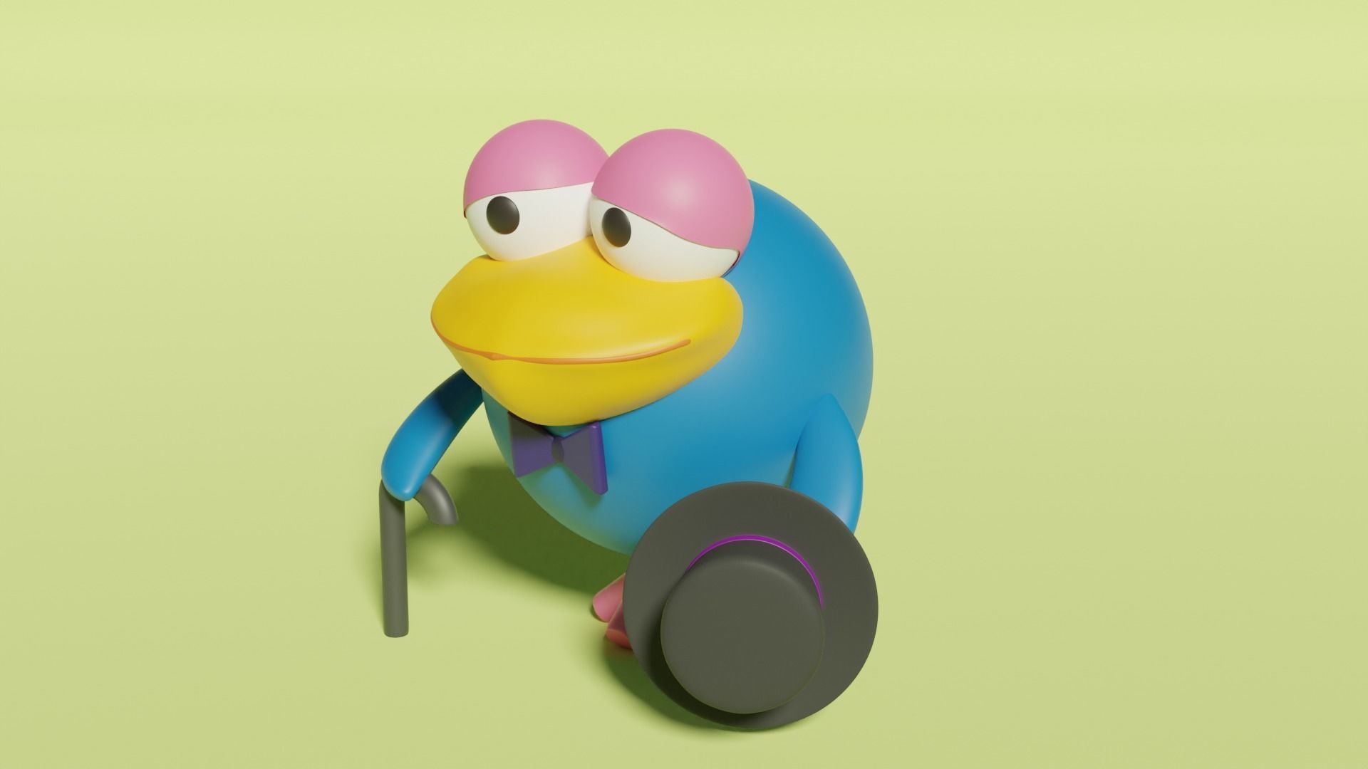 Character model from the cartoon Smeshariki free 3D model | CGTrader