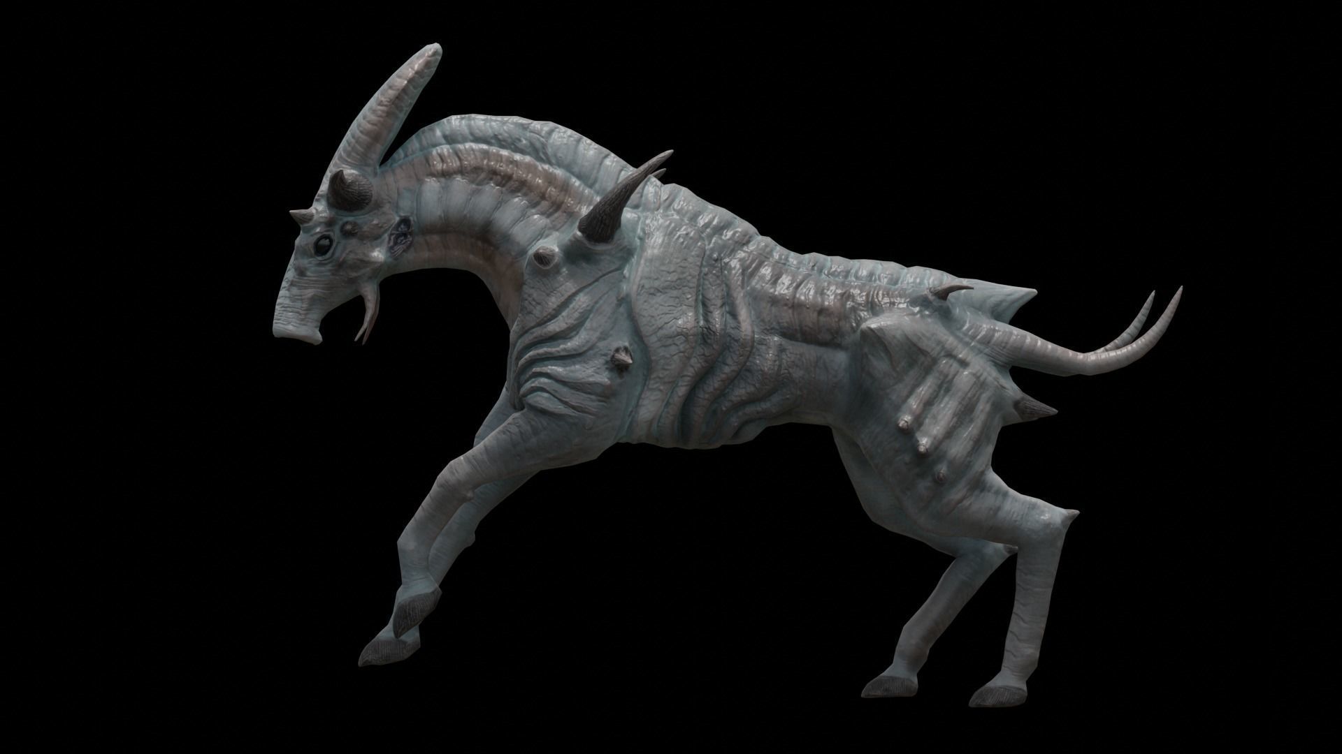 3D model Alien horse creature VR / AR / low-poly | CGTrader
