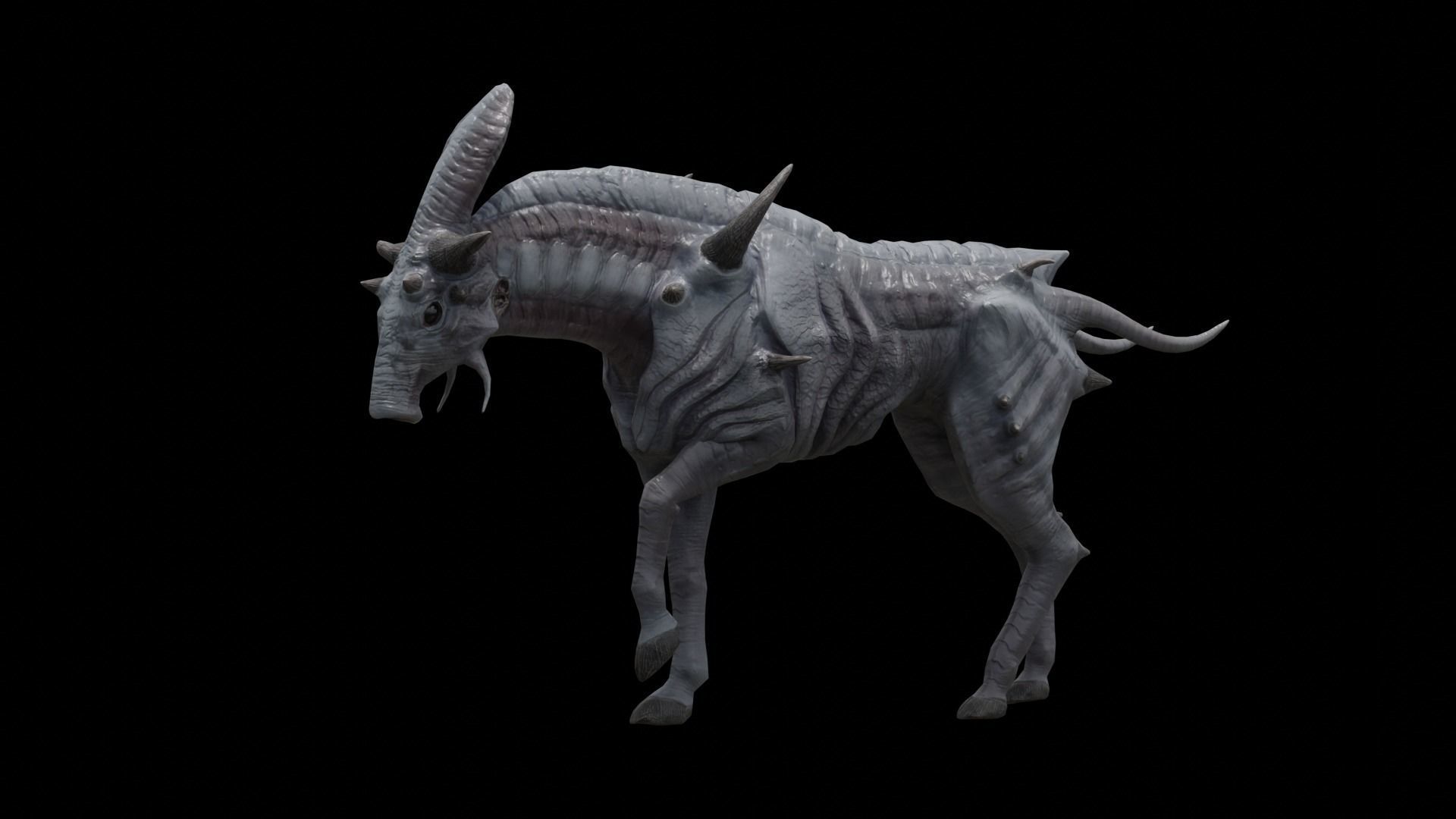 3D model Alien horse creature VR / AR / low-poly | CGTrader