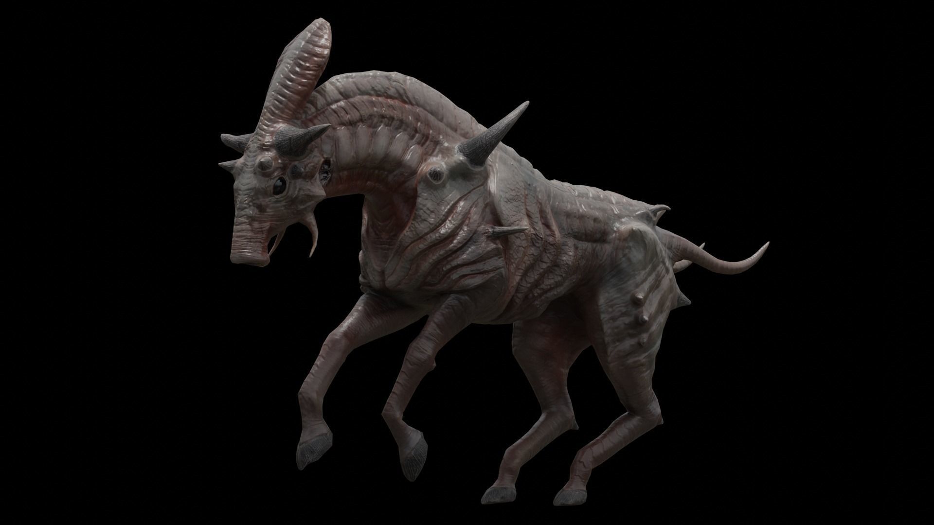 3D model Alien horse creature VR / AR / low-poly | CGTrader