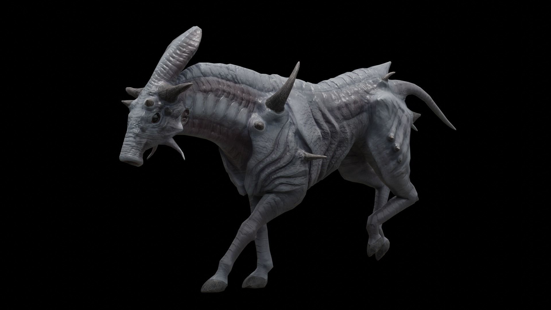 3D model Alien horse creature VR / AR / low-poly | CGTrader