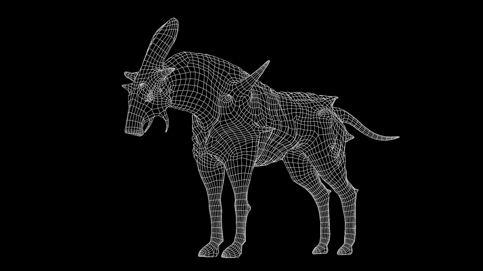 3D model Alien horse creature VR / AR / low-poly | CGTrader