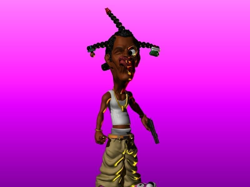 LOC DOG 3D model 3D printable | CGTrader