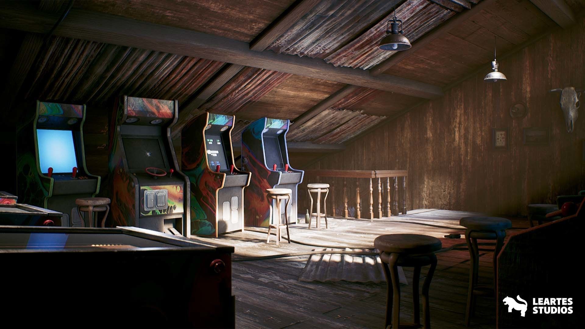 3D model Retropunk Saloon Environment VR / AR / low-poly | CGTrader