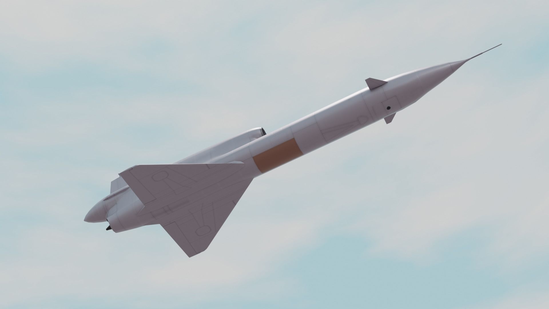 3D model Tu-243 Reys-D VR / AR / low-poly | CGTrader