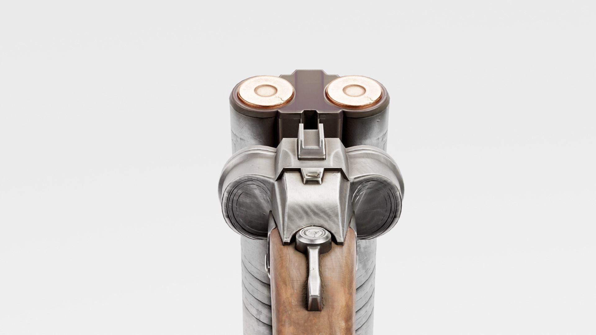 3D model super double-barrel shotgun futuristic weapon of slayer da1 VR ...