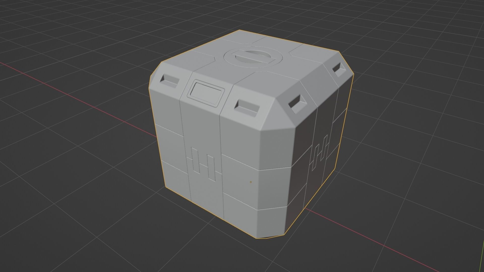 3D model Sci-Fi Crate VR / AR / low-poly | CGTrader