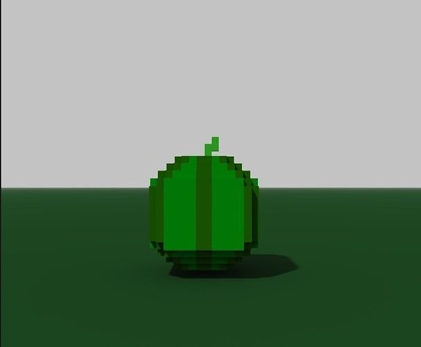 3D model WaterMelon VOX VR / AR / low-poly | CGTrader