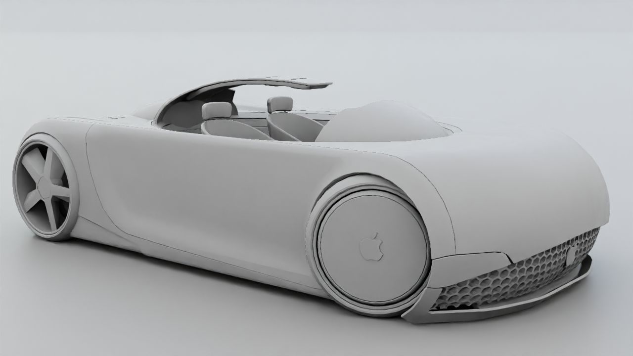 APPLE CONCEPT CAR rigged 3D model rigged | CGTrader