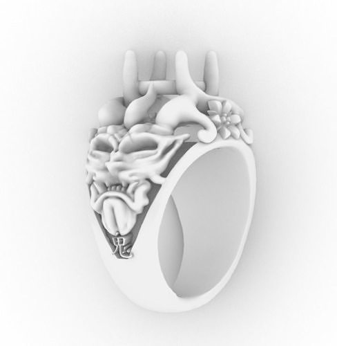 oni ring free 3D model 3D printable | CGTrader