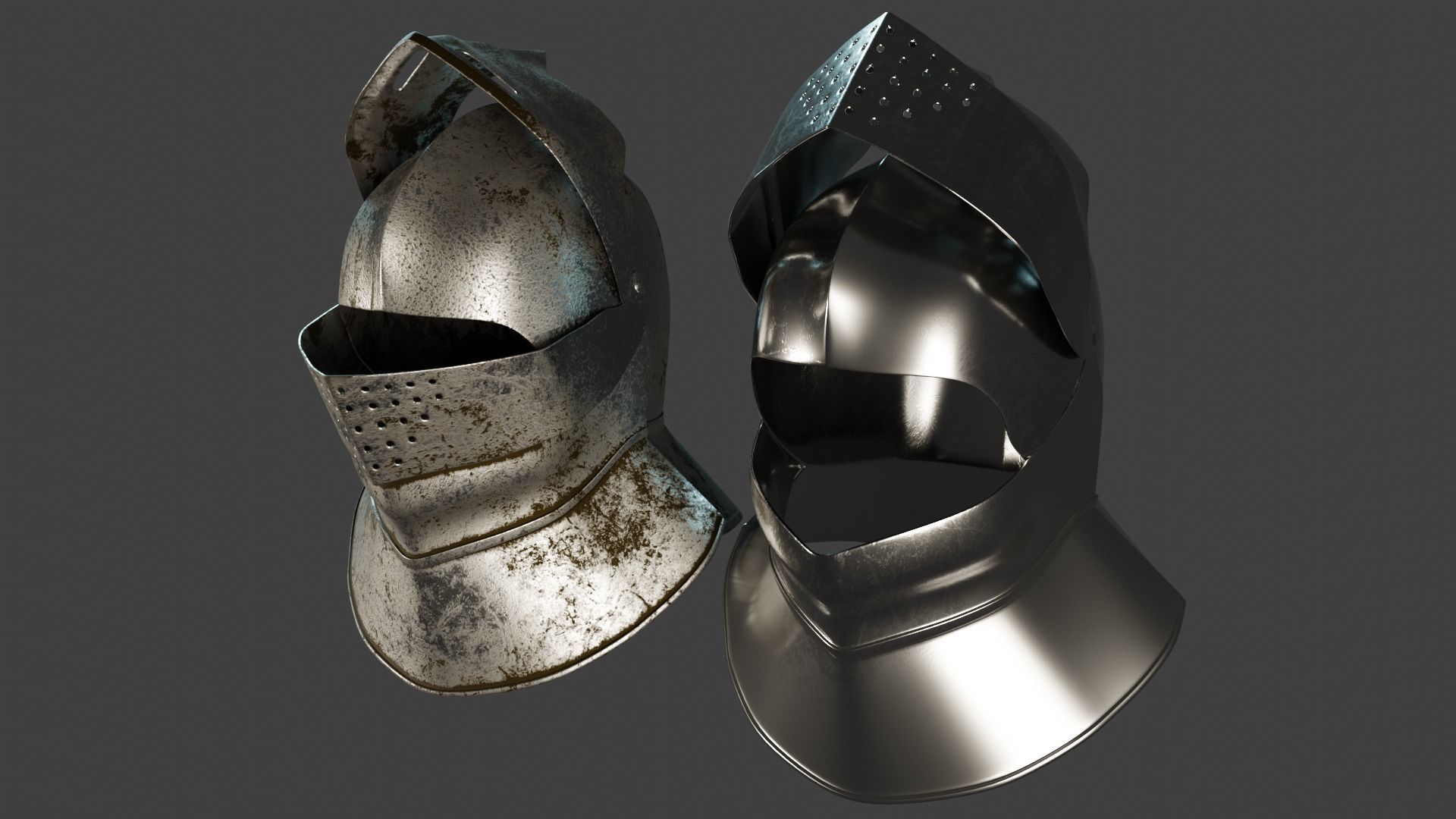 15th Knight Helmet 3D model | CGTrader