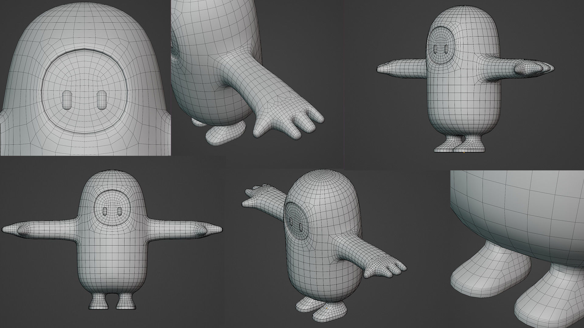 3D model FallGuy Character Rig VR / AR / low-poly | CGTrader