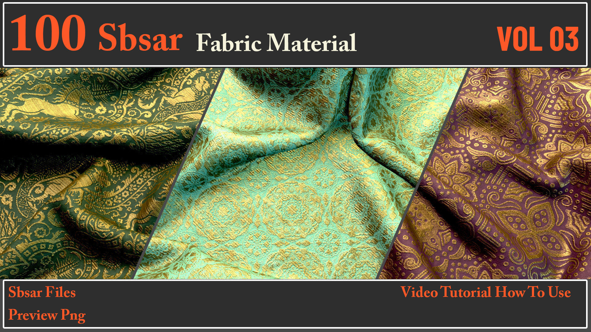 100 SBSAR Files Fabric Materials VOL 03 Texture | CGTrader