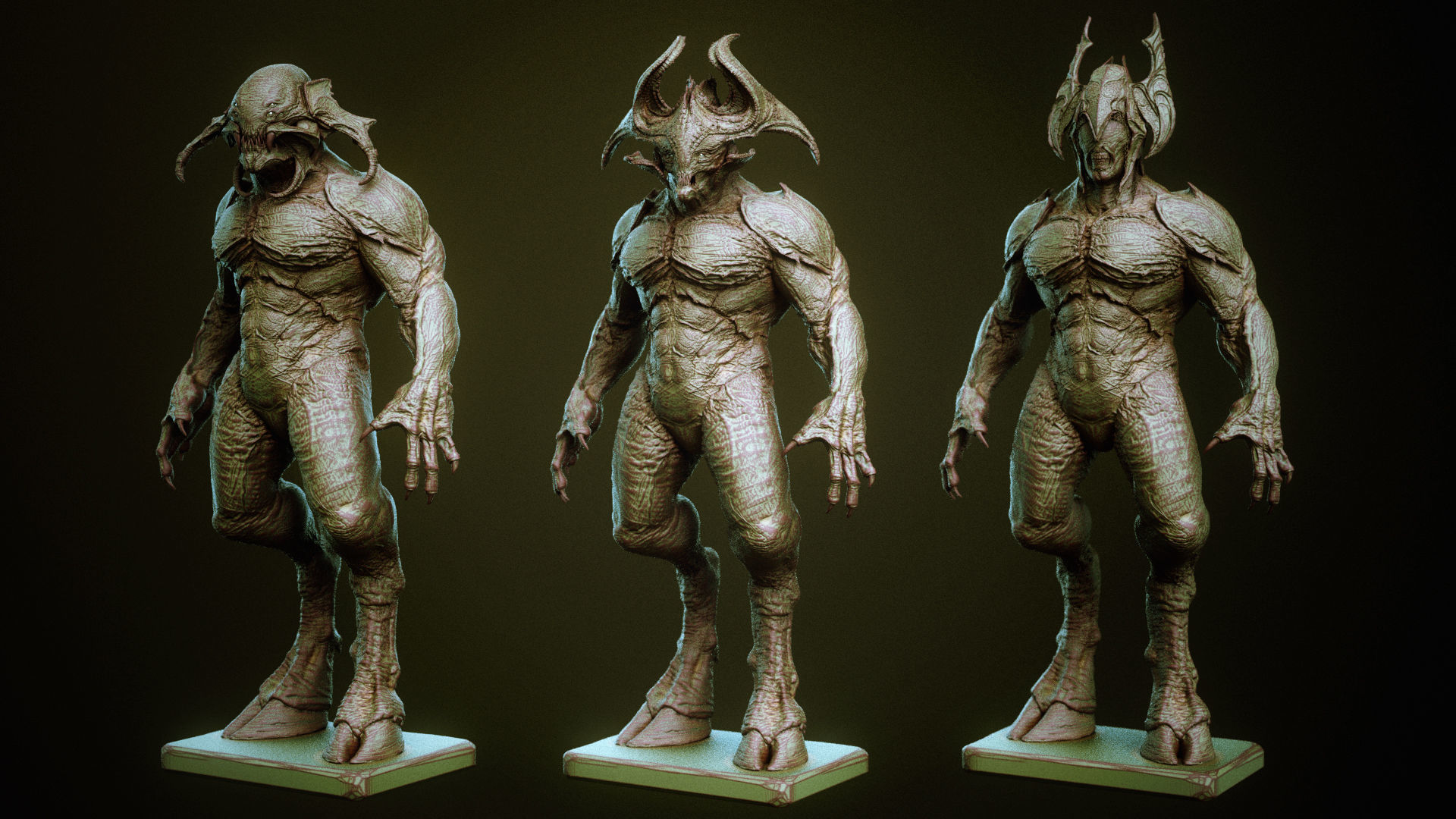 DEMON part one 52 Heads with Blendshapes 3D model | CGTrader