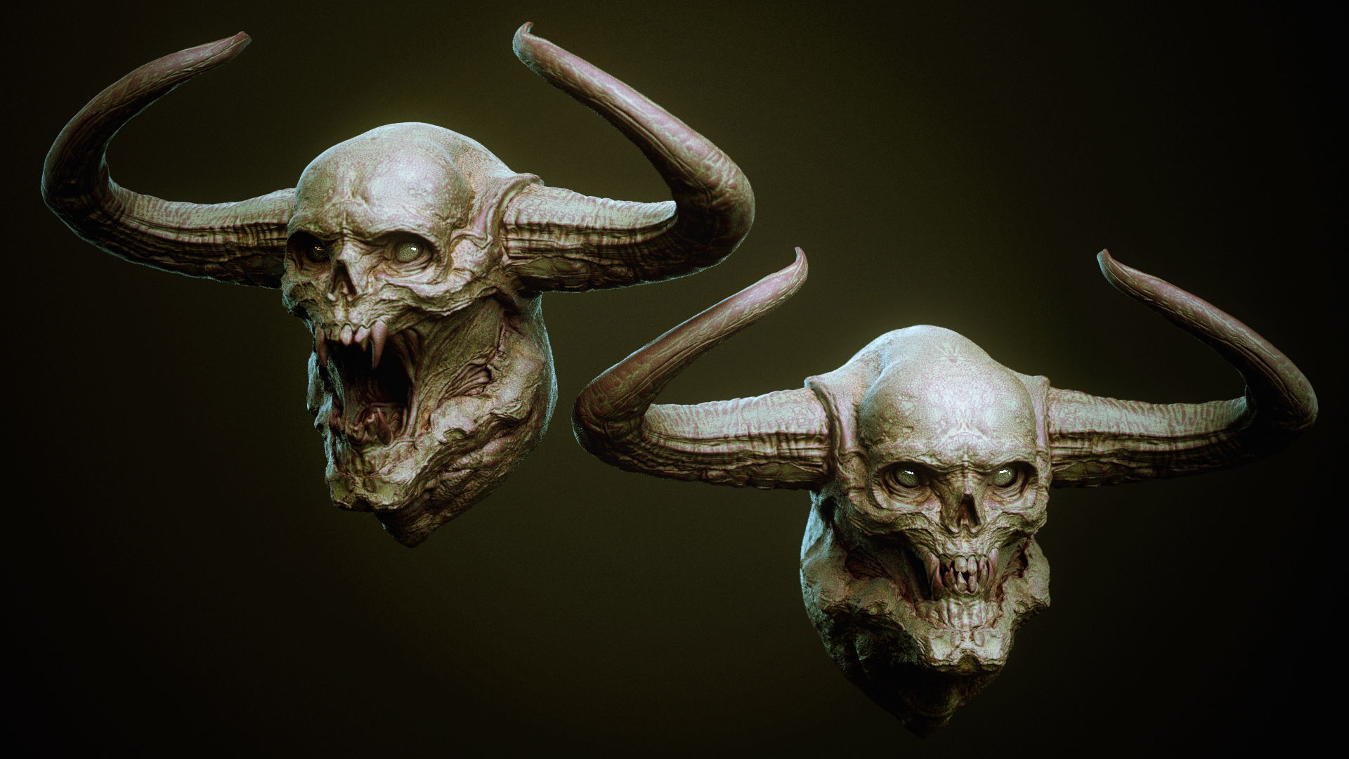 DEMON part one 52 Heads with Blendshapes 3D model | CGTrader